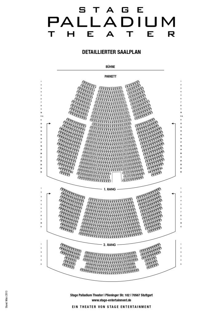 TANZ DER VAMPIRE Stuttgart Saalplan & Sitzplan | Saalplan